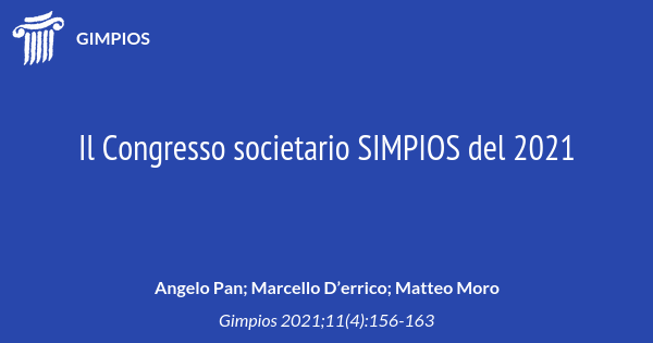 Il Congresso societario SIMPIOS del 2021 | GIMPIOS - Giornale Italiano ...